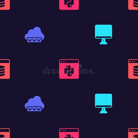 Set Computer Monitor Screen Web Development Python Programming