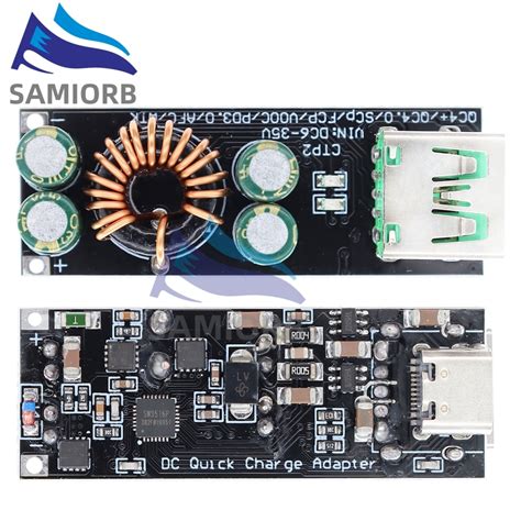 Sw3516 Qc40 Qc30 Usb Type C โทรศัพท์มือถืออะแดปเตอร์ชาร์จเร็ว 6 35v