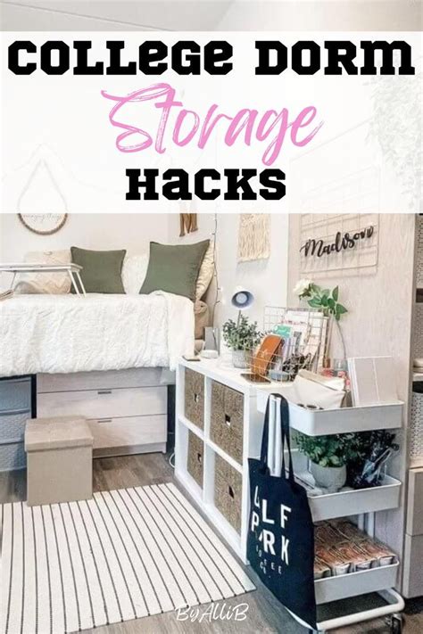 College Dorm Storage Ideas