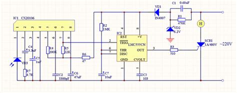 Infrared Remote Control Time Lapse Lamp Circuit LED And Light Circuit Circuit Diagram