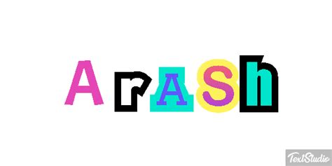 Arash Name Animated  Logo Designs
