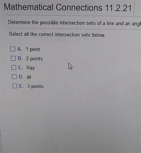 solved mathematical connections 11 2 21 determine the