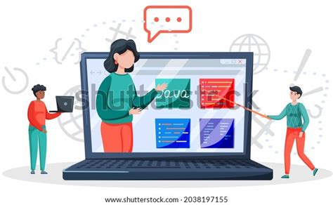 Coding Teachers Over Royalty Free Licensable Stock Vectors Vector Art Shutterstock