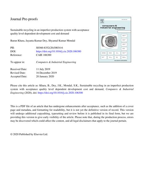 Pdf An Integrated Imperfect Production System With Advertisement Dependent Demand Using Branch