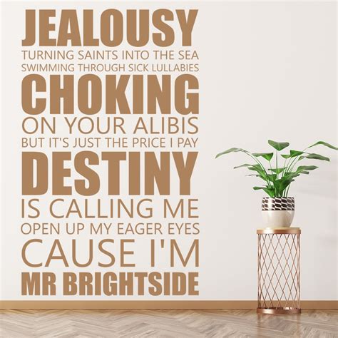 The Killers Mr Brightside Wall Sticker