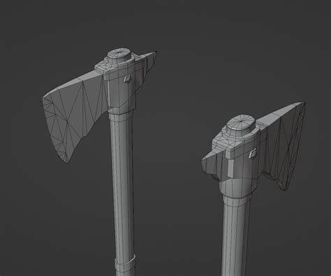 Artstation Axe Ruby Game Assets