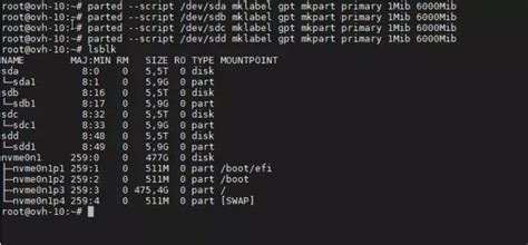mdadm créer gérer un raid sur linux