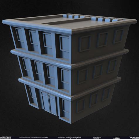 3D Model Pack Of 20 Low Poly Gaming Assets Vol 01 VR AR Low Poly
