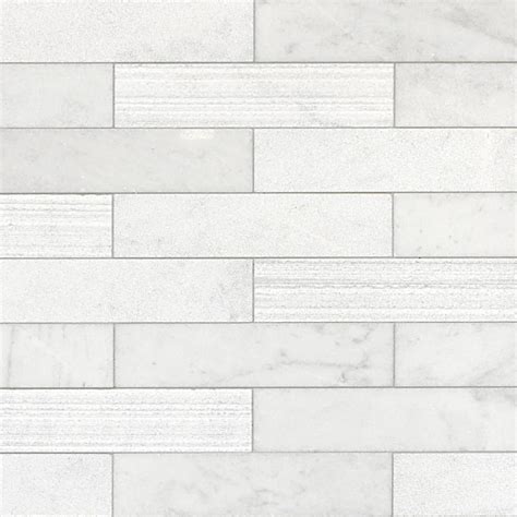 Large White Marble Subway Backsplash Tile Ba8035