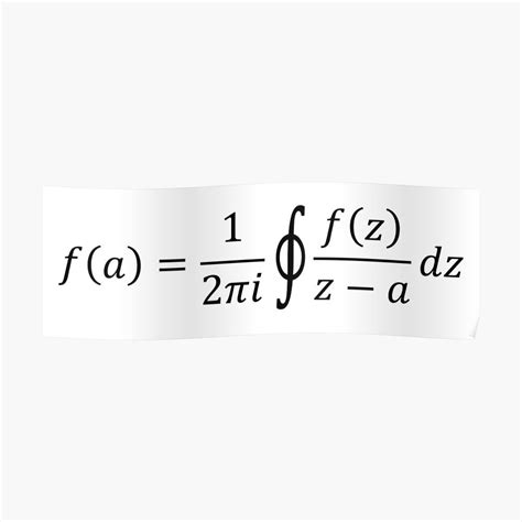 Cauchy Integral Complex Analysis Basics Poster For Sale By