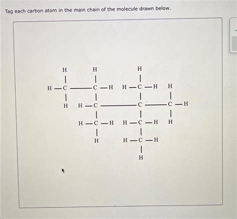 Solved Tag Each Carbon Atom In The Main Chain Of The Chegg