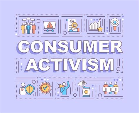 Consumer Activism Word Concepts Banner Stock Vector Illustration Of