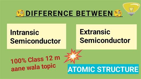Difference Between Intrinsic Extrinsic Semiconductor B Sc Part 1