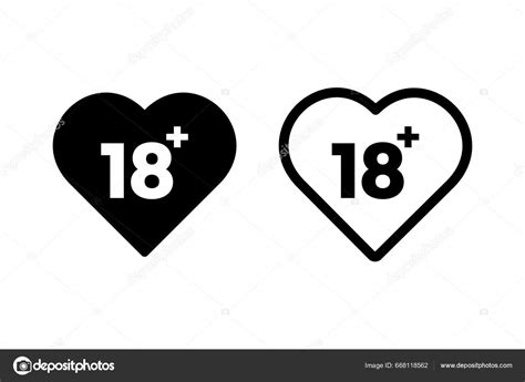 Adult Content Prohibition Vector Icon Set Adult Only Badges Sensitive Stock Vector By Kojaif