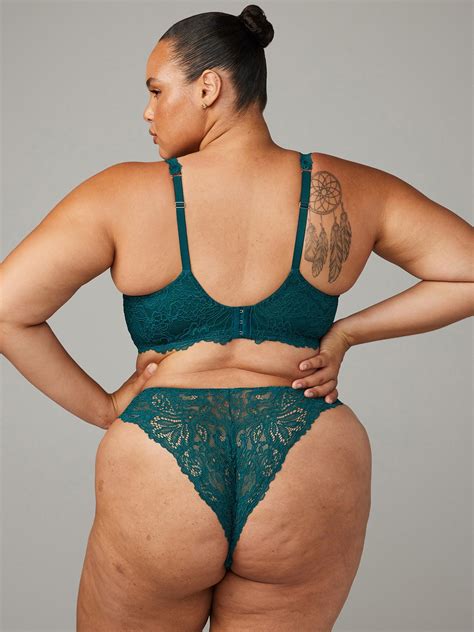 Romantic Corded Lace Unlined Balconette Bra In Green Savage X Fenty