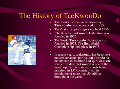Ppt Tae Kwon Do Powerpoint Presentation Free Download Id6664813
