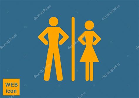 WC Icon With Gender Signs Stock Vector Image By LovArt 101393014