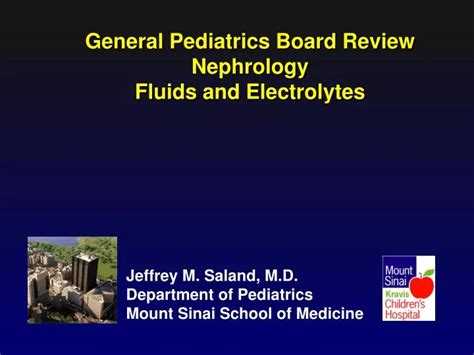 Ppt General Pediatrics Board Review Nephrology Fluids And