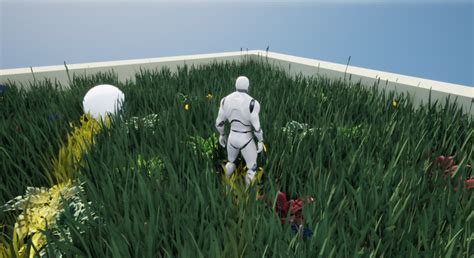 interactive grass and foliage v1 in materials ue marketplace