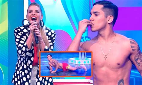 Johanna San Miguel quedó en shock por sensual baile de Raúl Carpena en vivo
