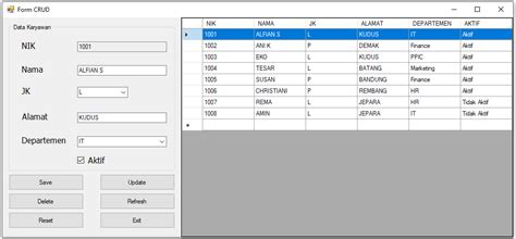 Github Fianyagami Crudsederhana Crud Winforms C Dan Oracle