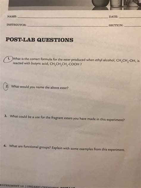 Solved Date Name Section Instructor Post Lab Questions 1