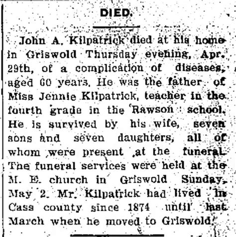 John Andrew Kilpatrick 1848 1909 Find A Grave Memorial