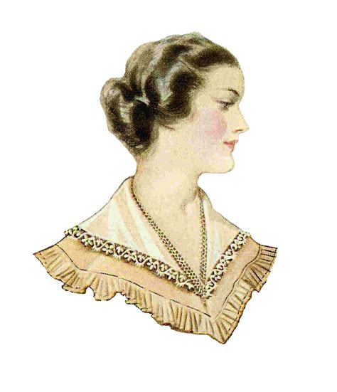 Antique Images Free Vintage Fashion Graphic 1915 Womens Collar Fashion