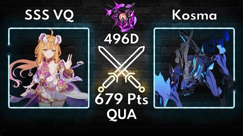 HI3 SEA EX Abyss Nirvana 496D QUA Kosma 679 Pts SSS VQ SS1 HOS SI