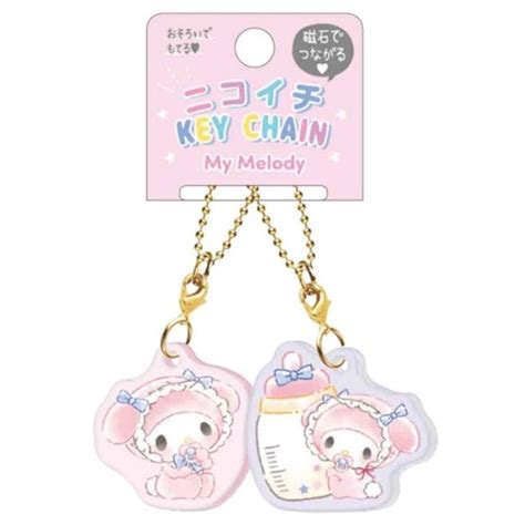 小禮堂 Sanrio 三麗鷗 壓克力造型磁鐵雙吊飾 嬰兒款 Kitty 酷洛米 帕恰狗 文創小物 Yahoo奇摩購物中心