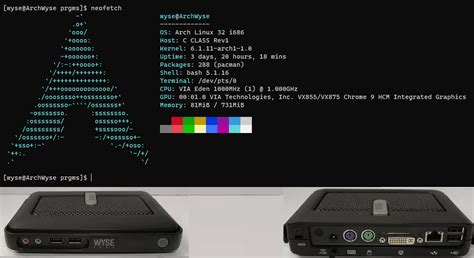 Arch Linux 32bit On Wyse Cx0 1ghz Pentium4 Cant Think Of A Use For It
