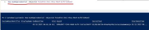 New AzADSpCredential Azure Lessons