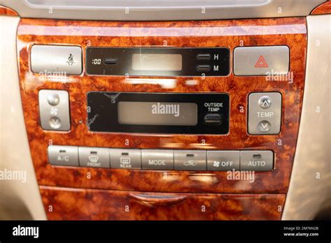 Climate Control Air Condition Of A Car Stock Photo Alamy