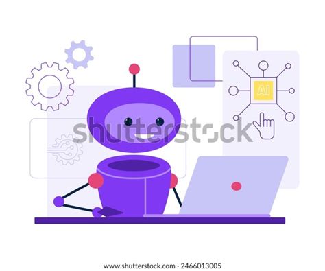 robotic software testing qa by ai stock vector royalty free