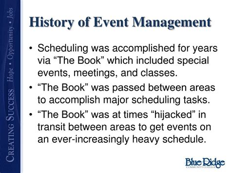 Ppt Maximizing Space Utilization Through Electronic Event Scheduling