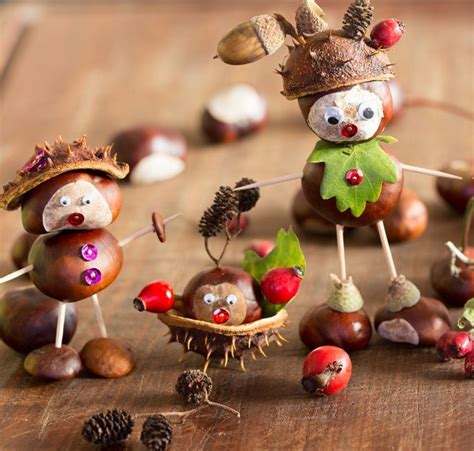 Jak Zrobić Ludzika Z Kasztanów I żołędzi Kreatywne Diy Na Jesień