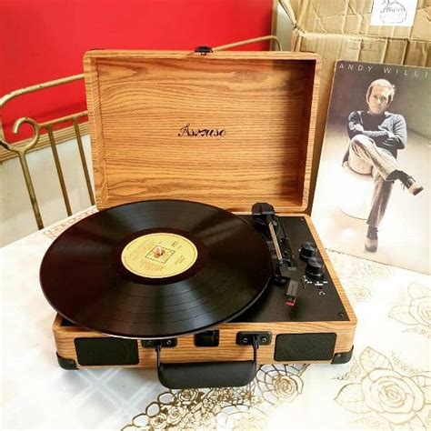 Asmuse Bluetooth Turntable Gramophone Record Player Antique Vinyl