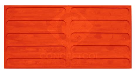Molde ML 01 Loseta Táctil Guía Curva 80cm x 40cm Moldes para Concreto