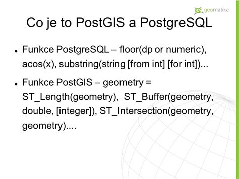 Úvod do postgis jan ježek ppt stáhnout