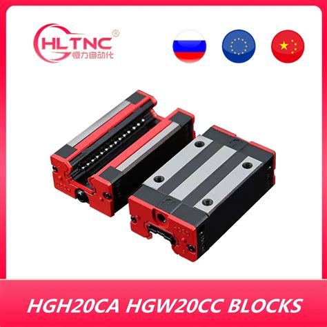 ru eu warehouse 4pcs hgh20ca hgw20cc linear guide rail block match use