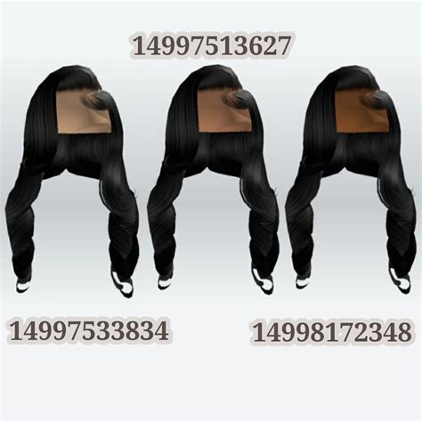 ℒ 𝐑oblox 𝐇air 𝐂odes 𝐈n 𝐁lack Black Hair Roblox Black Hair Id Roblox Baddie Hairstyles