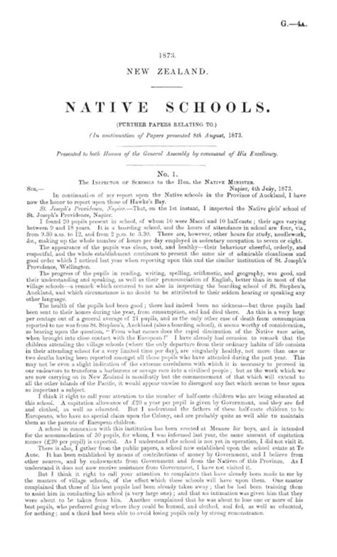 Native Schools Items National Library Of New Zealand National