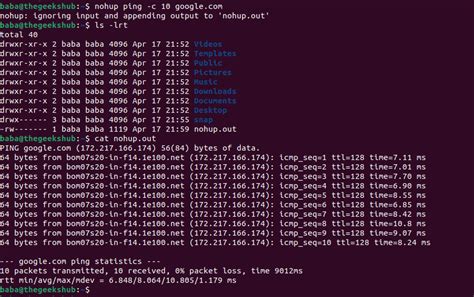 Nohup Command With Examples Thegeekshub