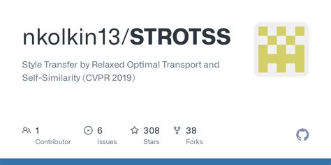 Github Nkolkin Strotss Style Transfer By Relaxed Optimal Transport