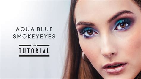 Aqua Blue Smokey Eyes Tutorial Youtube