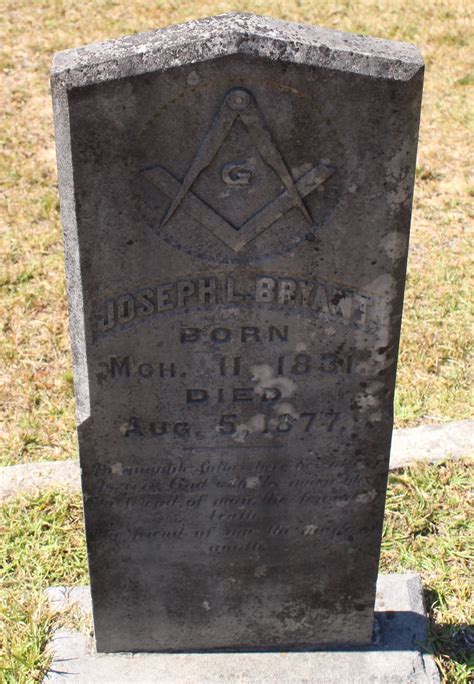 Joseph Levi Bryant 1831 1877 Memorial Find A Grave