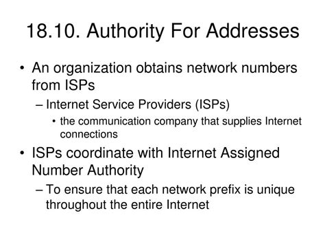 Ppt Chapter Ip Internet Protocol Addresses Powerpoint
