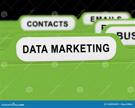 data driven marketing database analytics 3d rendering stock