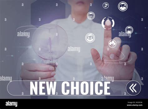 Conceptual Caption New Choice Internet Concept Having Lot Of Options