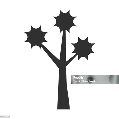 Boom Pictogram Geïsoleerd Op Witte Achtergrond Vector Illustratie